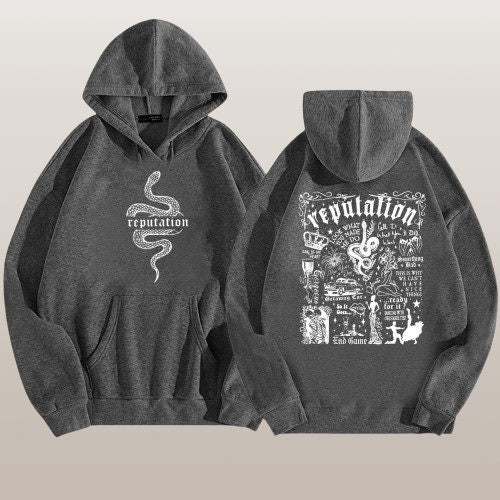 Beige Reputation Hoodies, Taylor Swiftie Music Sweaters, Gift for ...
