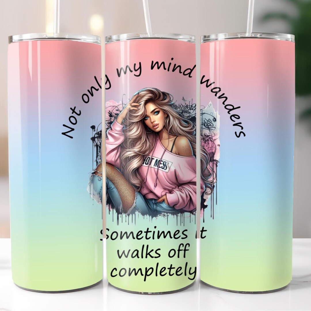 Memory Girl 20oz Tumbler Wrap, Girl Tumbler Design PNG, Instant Digital ...
