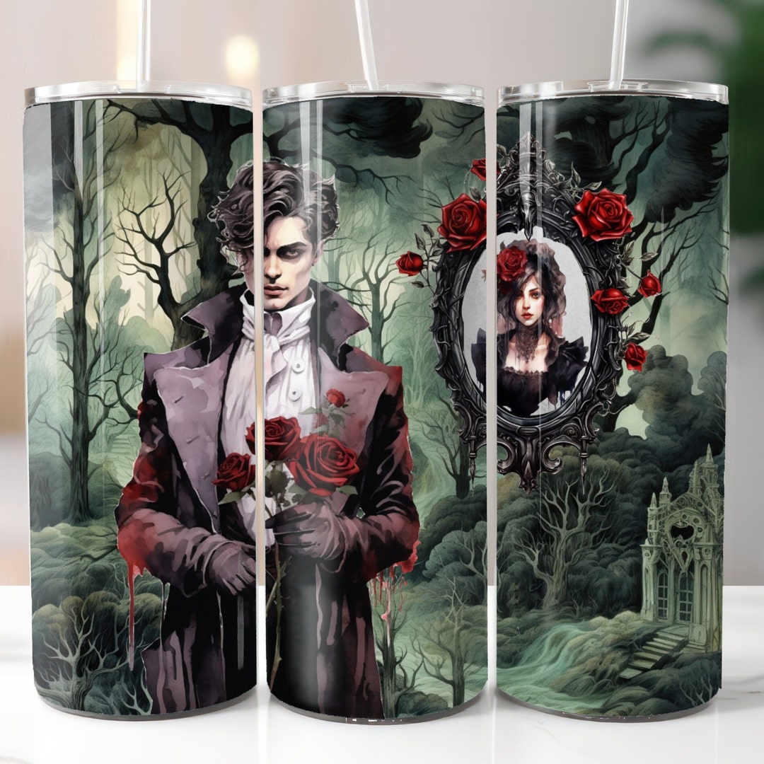 Gothic Tumbler Wrap, Gothic Tumbler PNG, Halloween Tumbler Design, 20oz ...