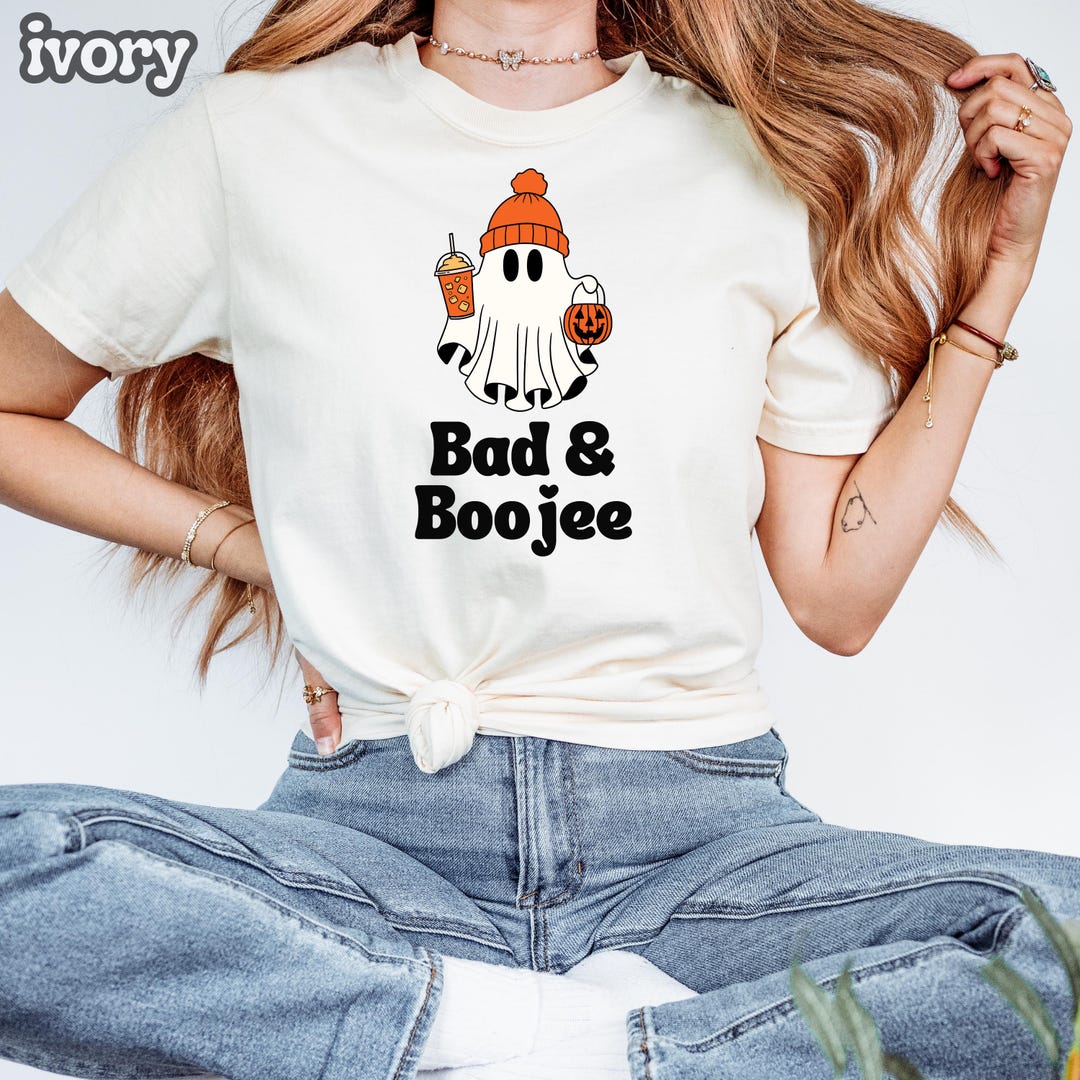 Bad and Boojee Shirt, Boojee Ghost Shirt, Girly Halloween Shirt, Girly ...