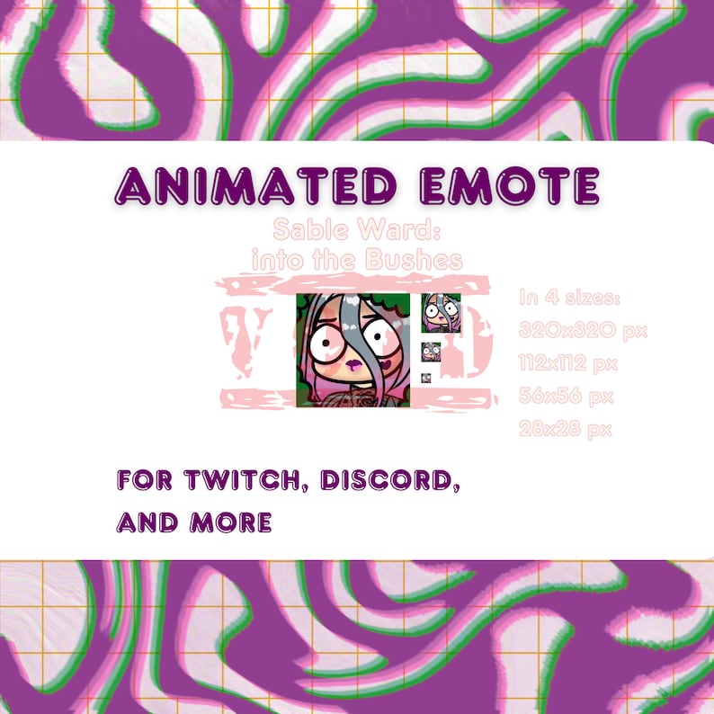 Sable Ward, Animated Emote, Dead by Daylight, DBD, Twitch Streamer ...