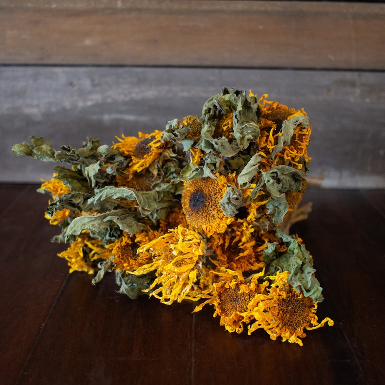 Dried Sunflower Bunches | Dried Flowers | Certified Organic by Lovin ...