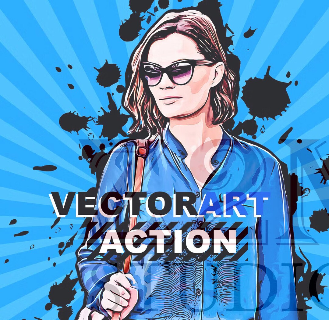 Photoshop Vector Art Effect, Photoshop Vector Art Action, Vector Art ...