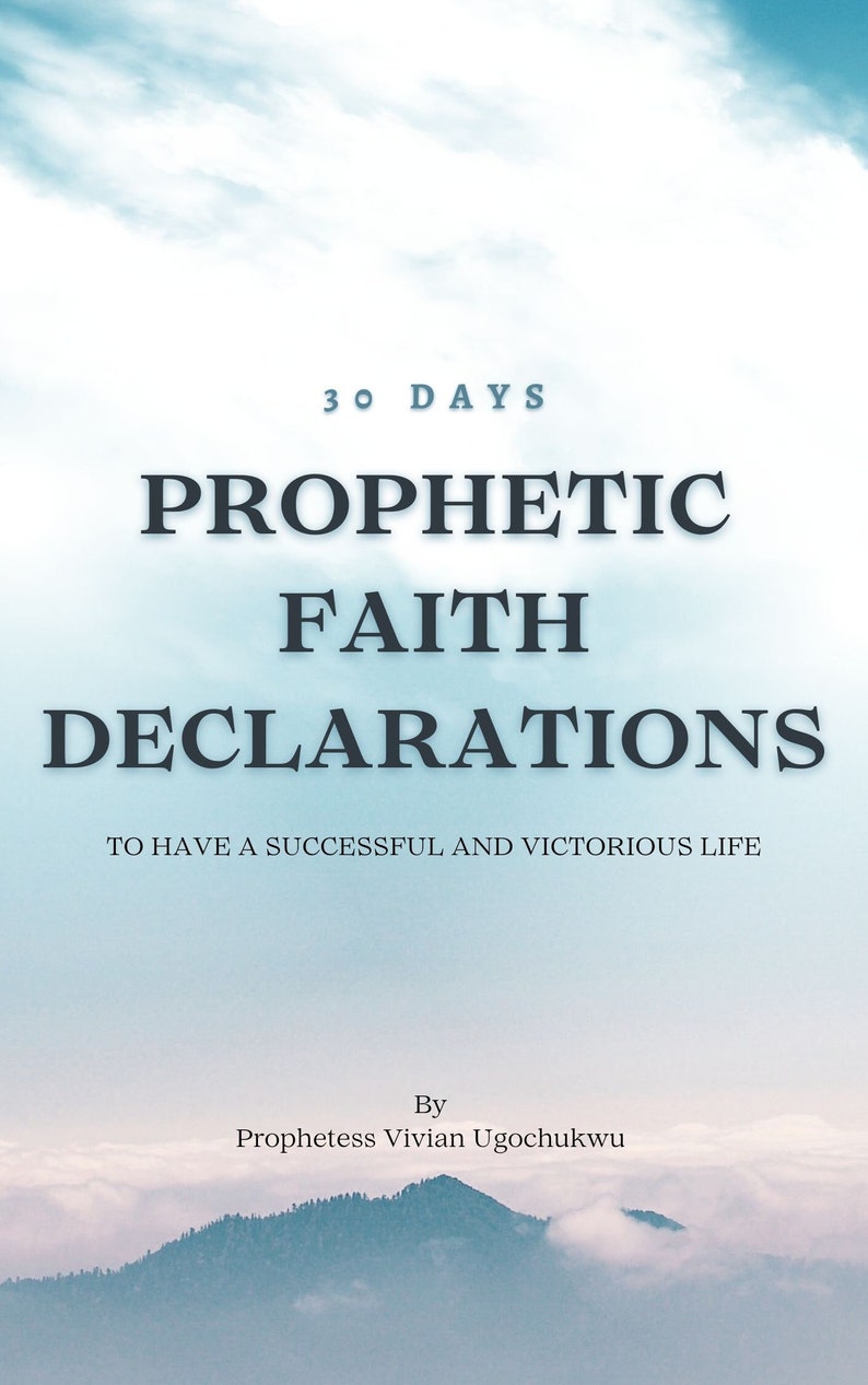 30 Days Prophetic Faith Declarations - Etsy