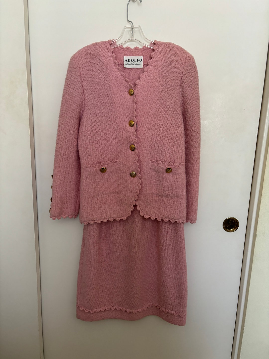 New With Tags Pink Adolfo Suit - Etsy