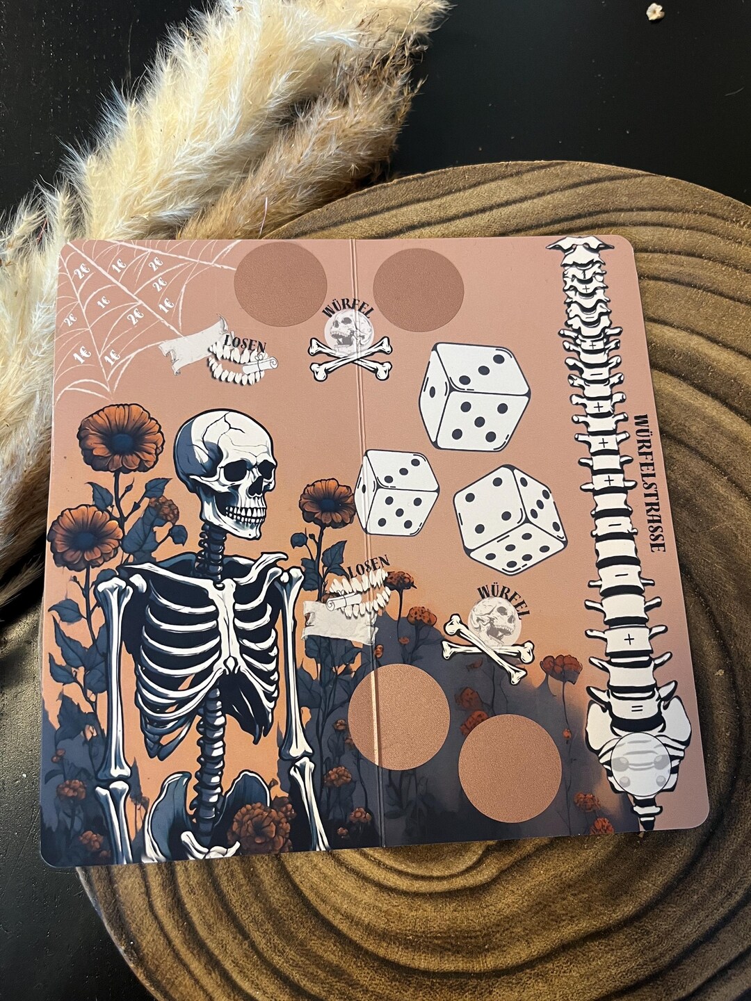 Savings Challenge Folding Card Skeleton, Flowers, Spooky, Autumn ...