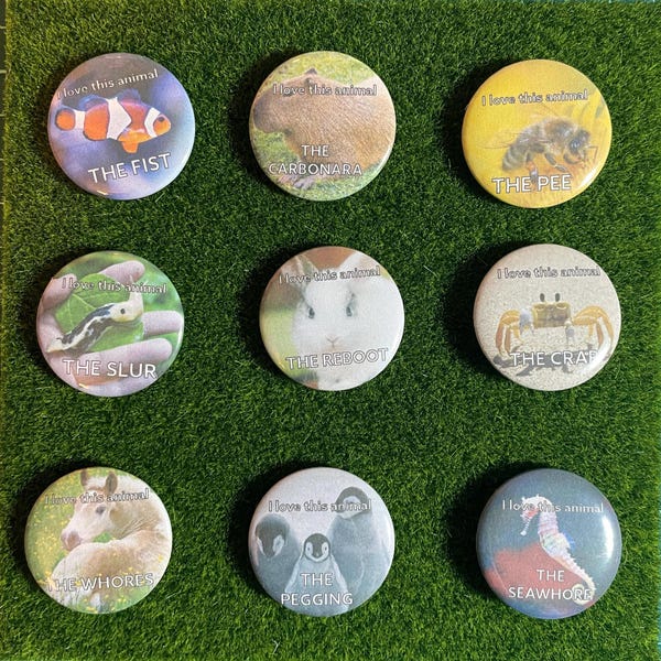 Funny Buttons - Etsy