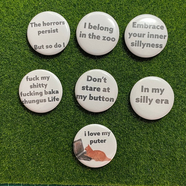 Funny Buttons - Etsy