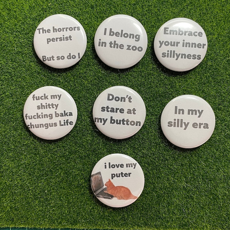 Funny Buttons - Etsy