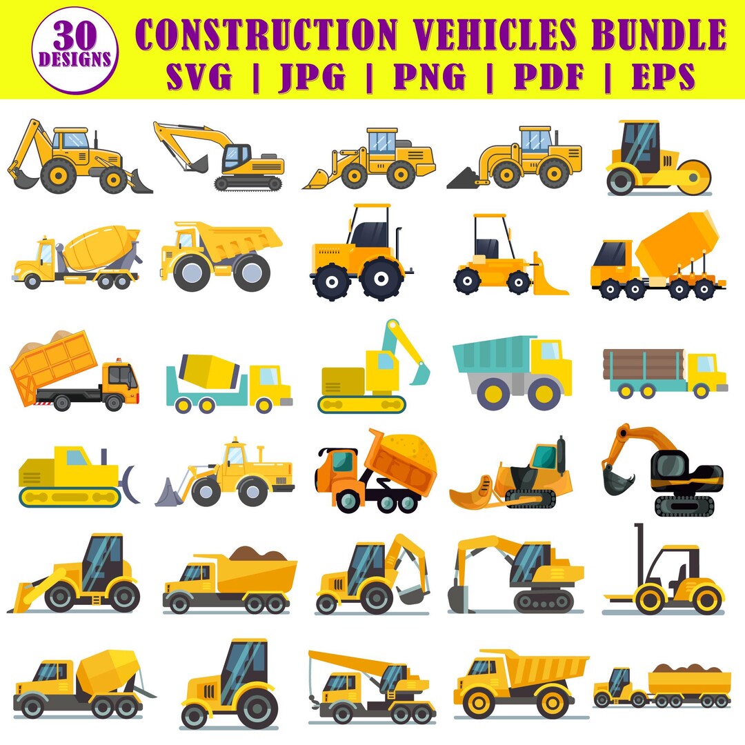 Construction Truck Svg Bundles, Construction Svg Bundles, Construction ...