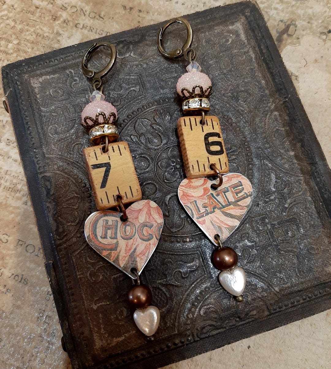 Chocolate Rules - Vintage Wooden Rulers Chocolate Tin Hearts Valentines ...
