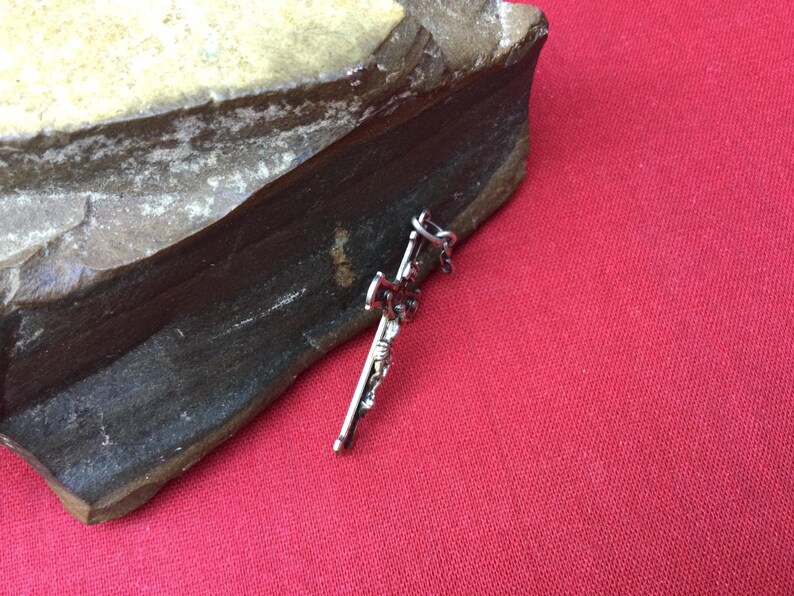 Antique French Sterling Silver Crucifix Cross Pendant Hallmarks ...