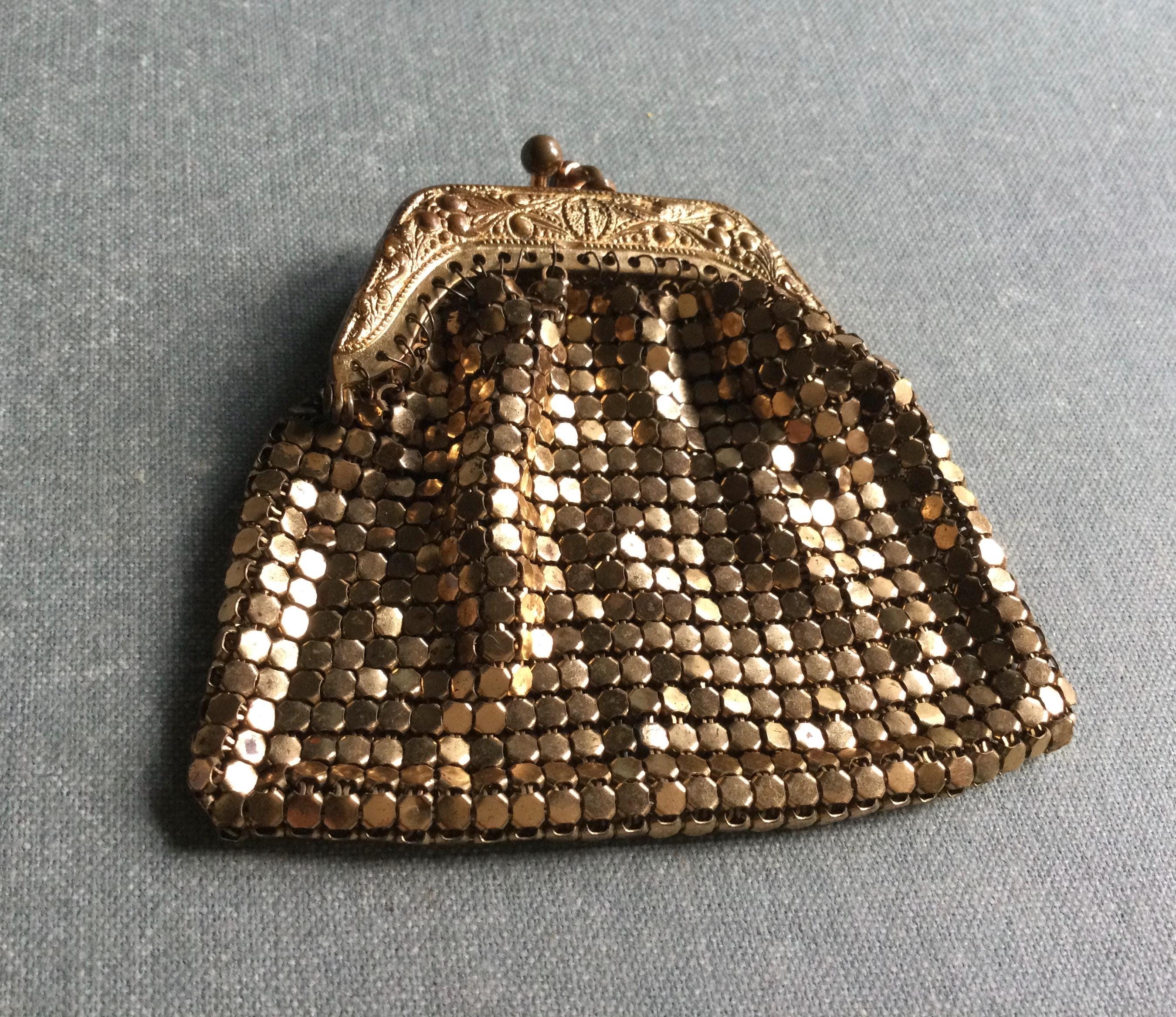 French Gold Mesh Coin Purse Vintage 1920-30s With Kiss-lock Closure ...