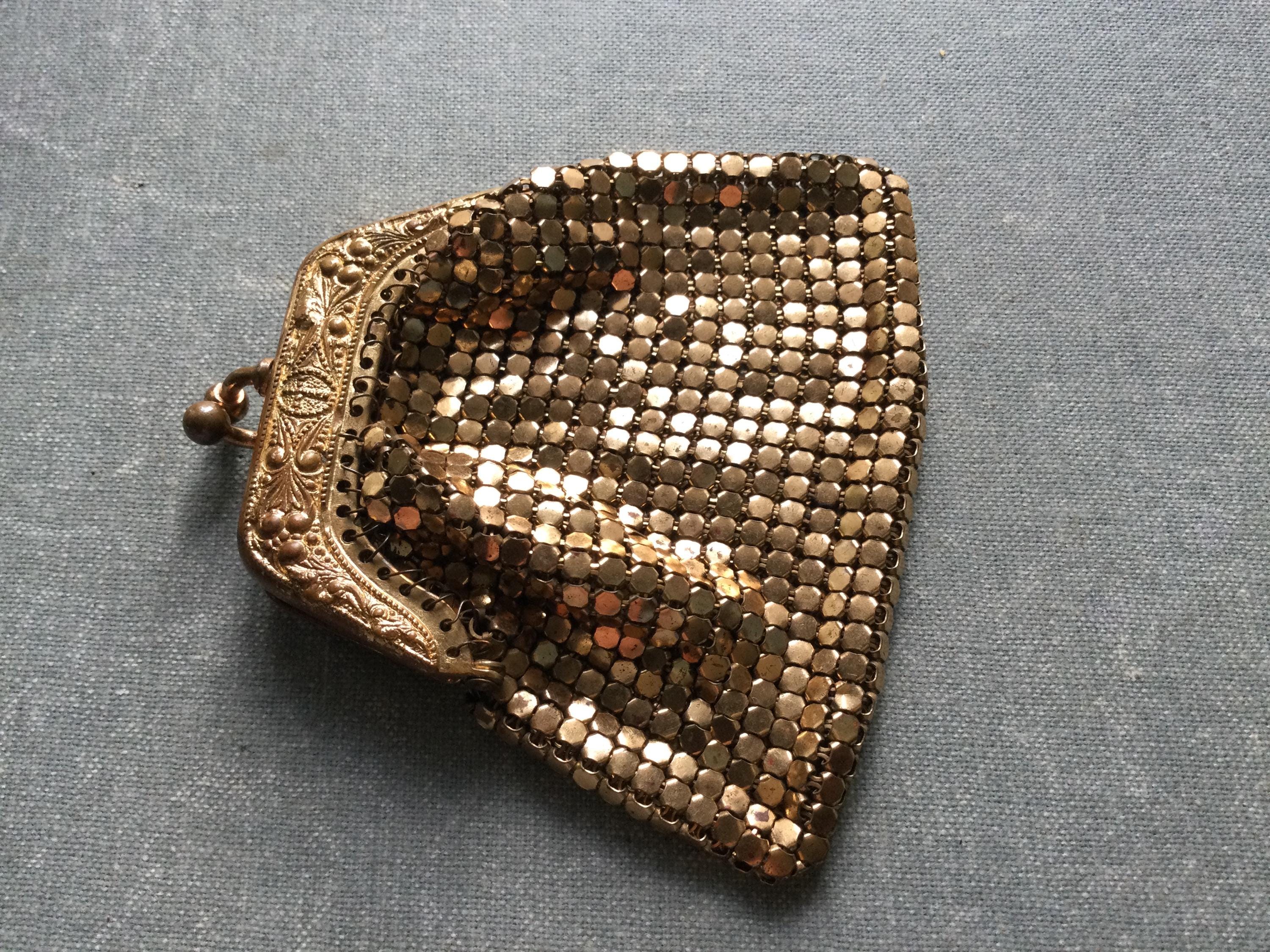 French Gold Mesh Coin Purse Vintage 1920-30s With Kiss-lock Closure ...
