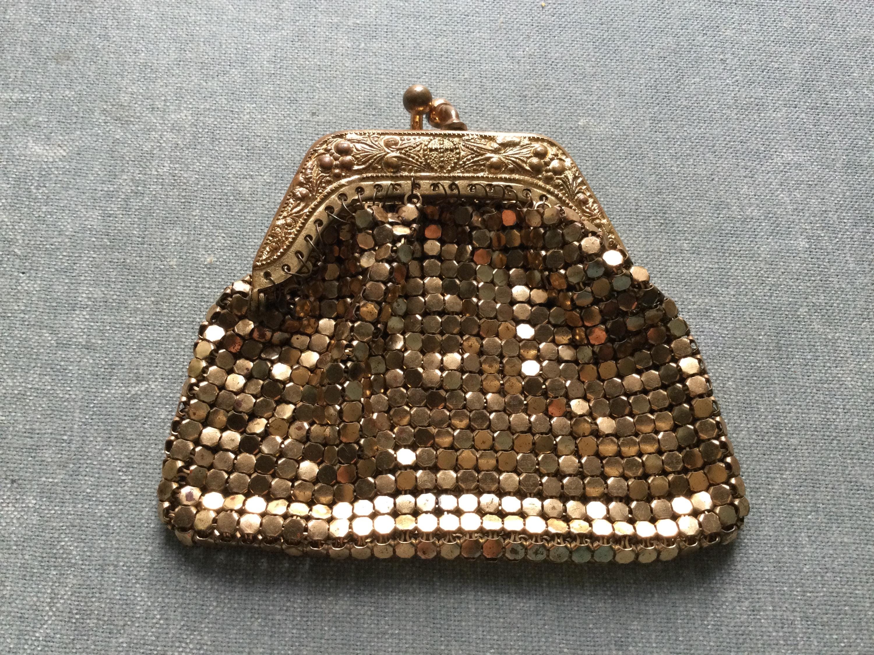 French Gold Mesh Coin Purse Vintage 1920-30s With Kiss-lock Closure ...