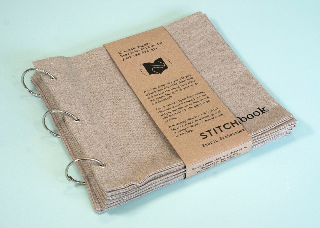 Blank Fabric Sketchbook - Large Linen - Etsy
