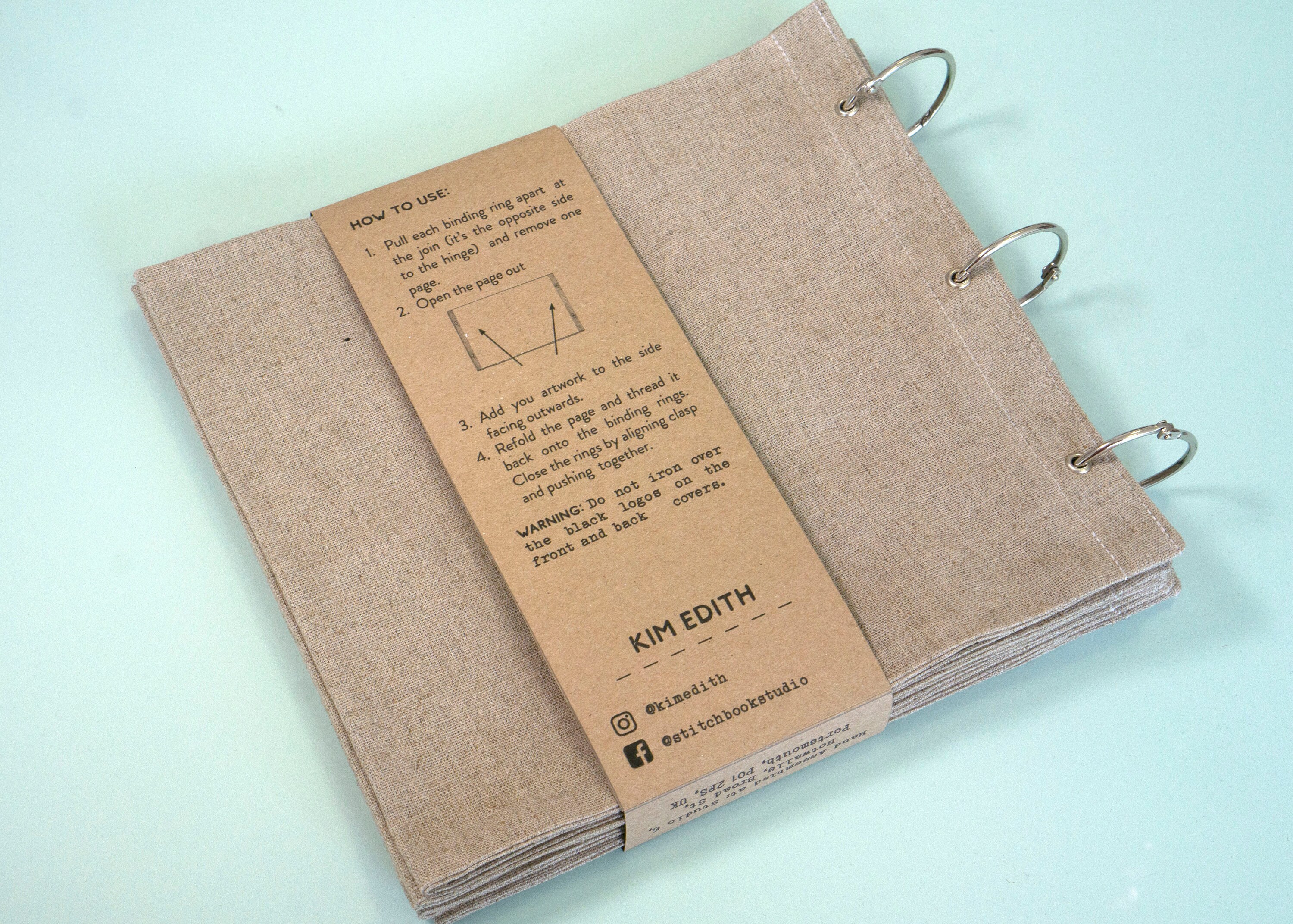 Blank Fabric Sketchbook - Large Linen - Etsy