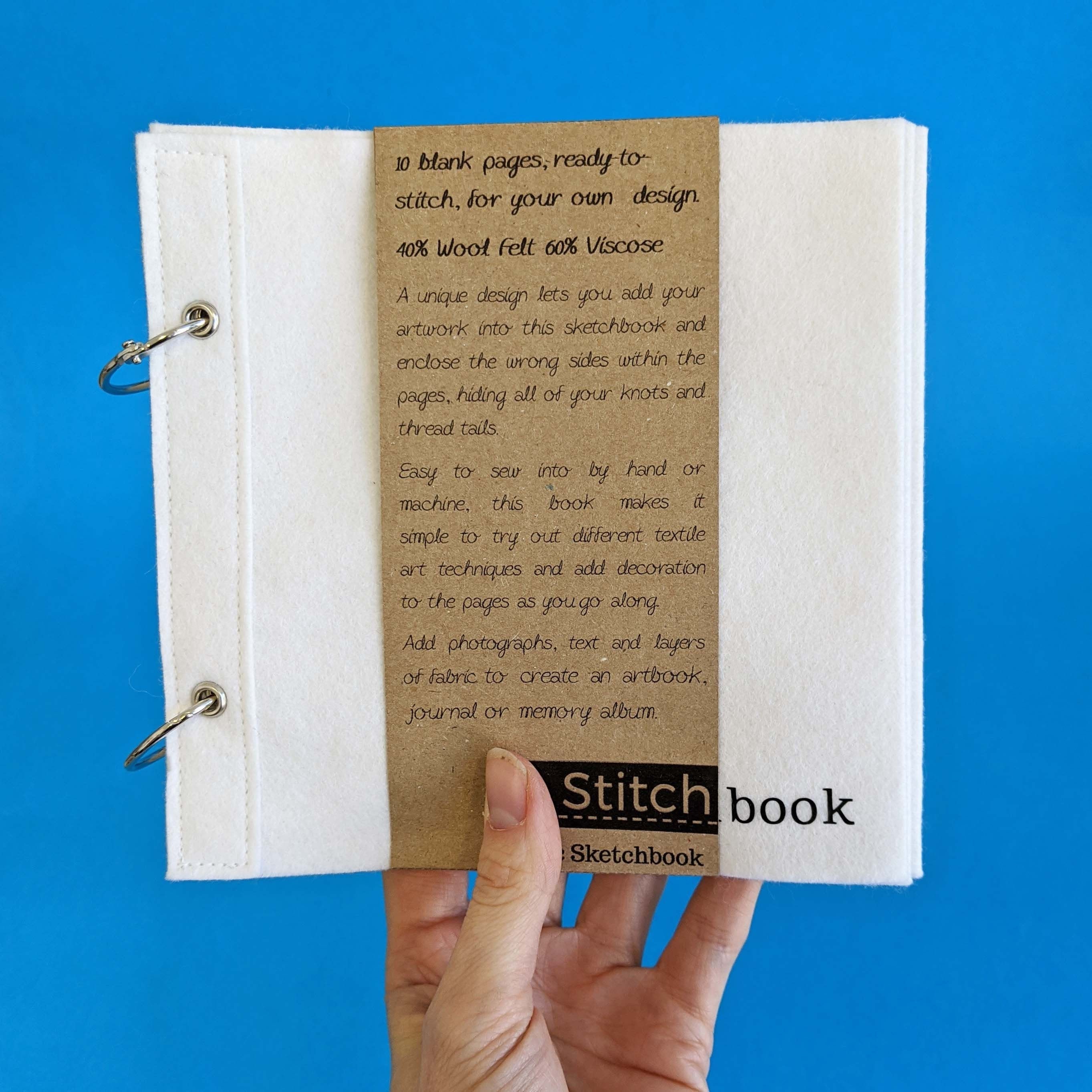 Blank Fabric Sketchbook - Large Linen — Stitchbook Studio