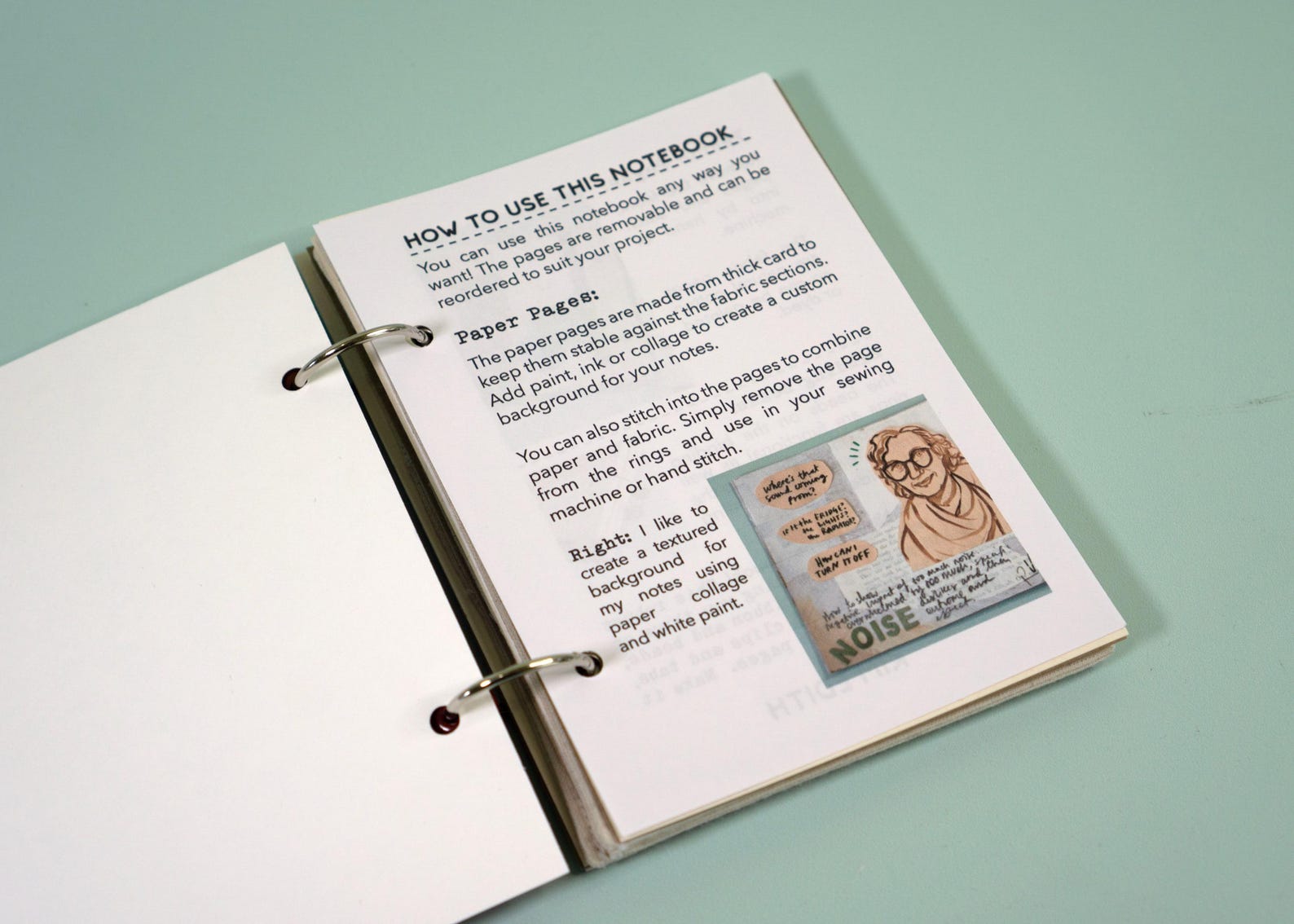 Paper + Fabric Notebook - Etsy