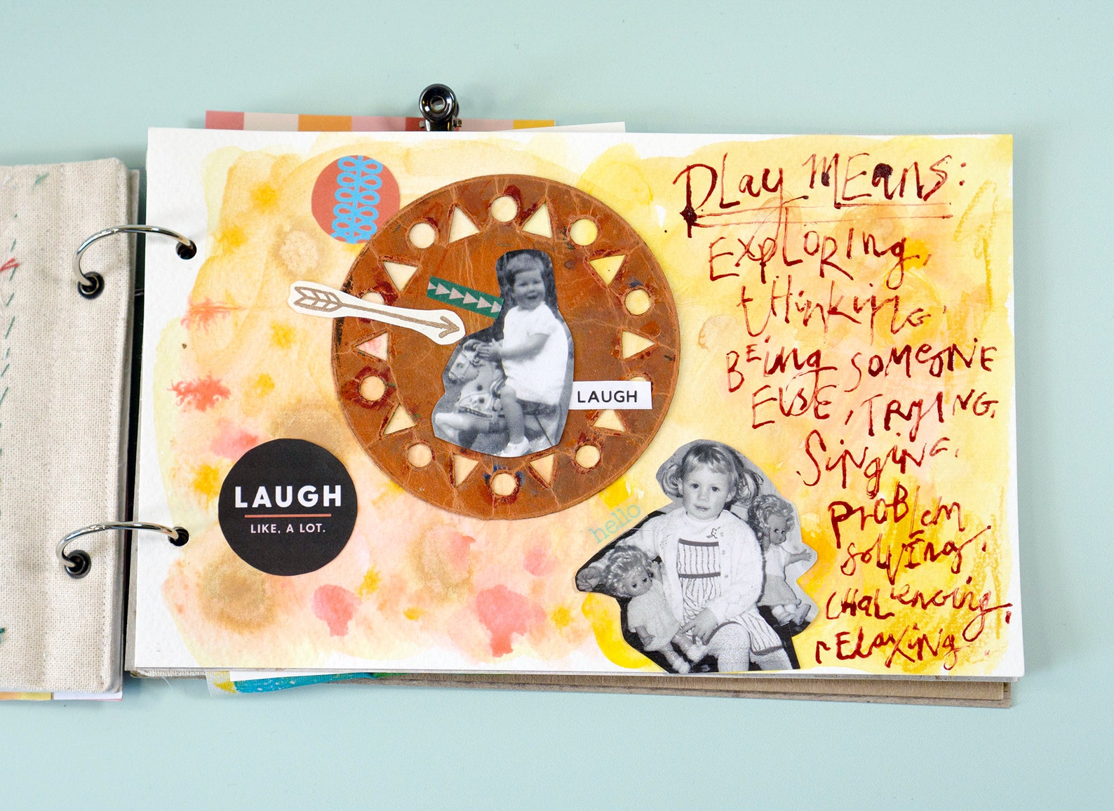 Paper + Fabric Sketchbook - Lava Lamp - Etsy
