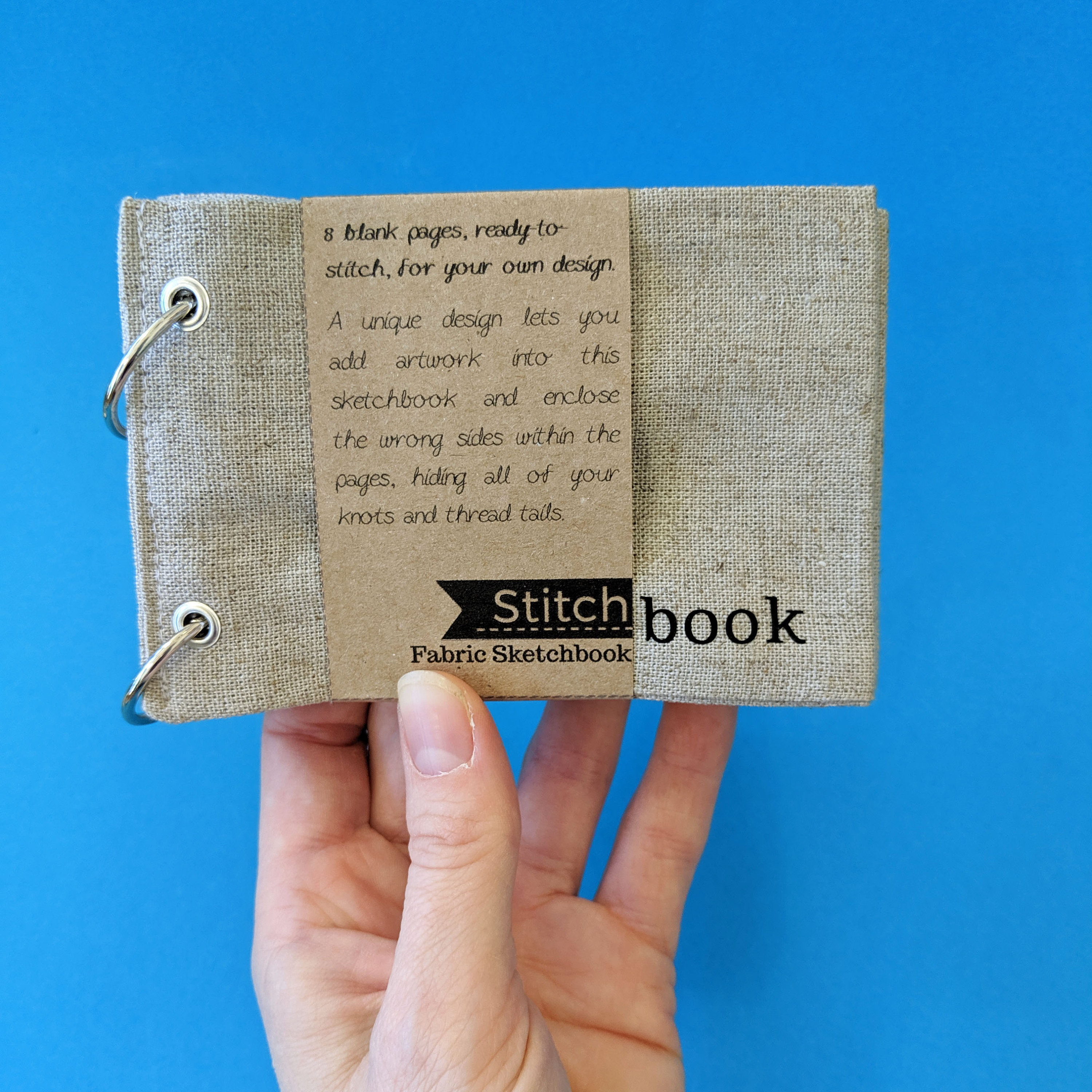 Blank Fabric Sketchbook - Large Linen — Stitchbook Studio