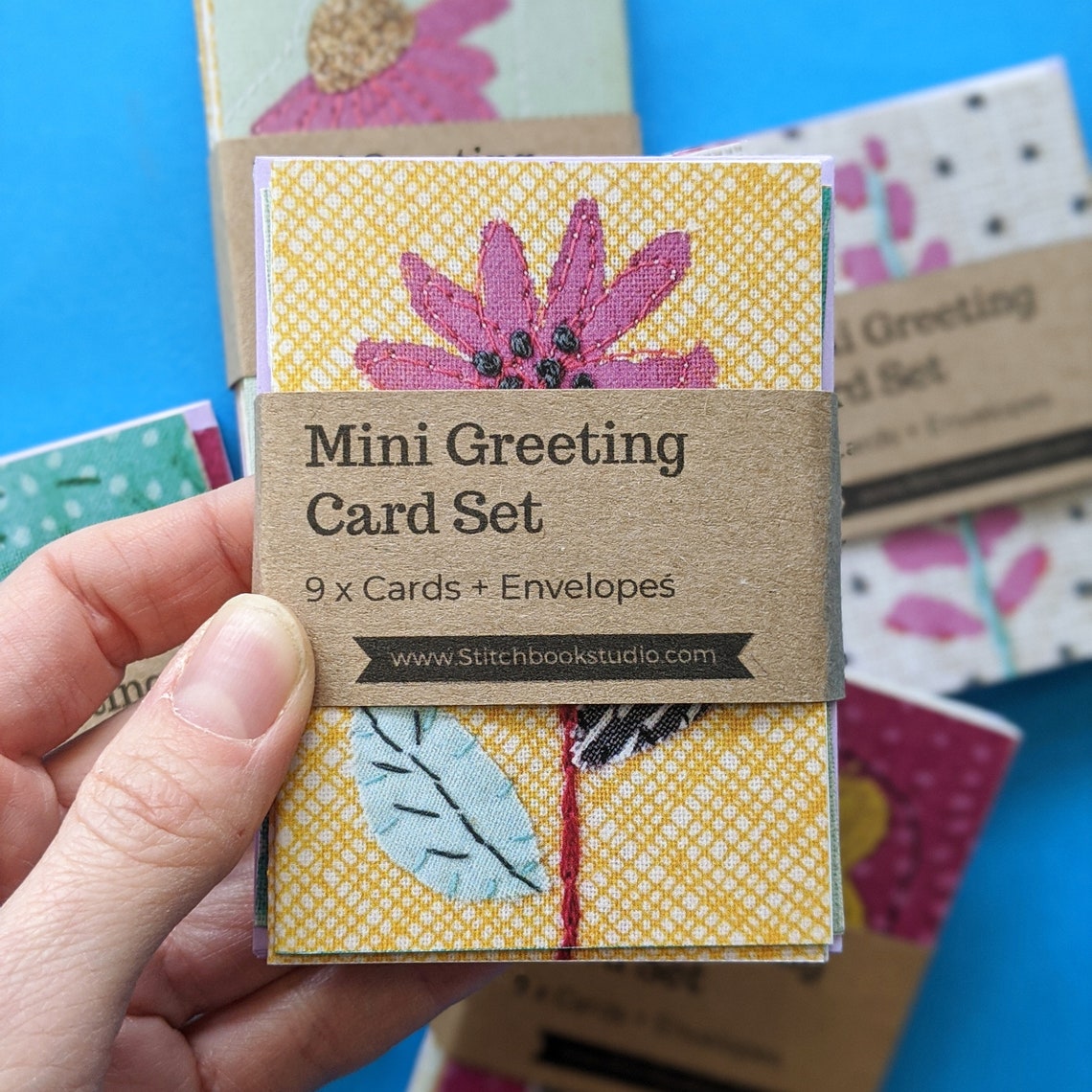 Mini Greetings Card Set 9 Cards and Envelopes - Etsy UK