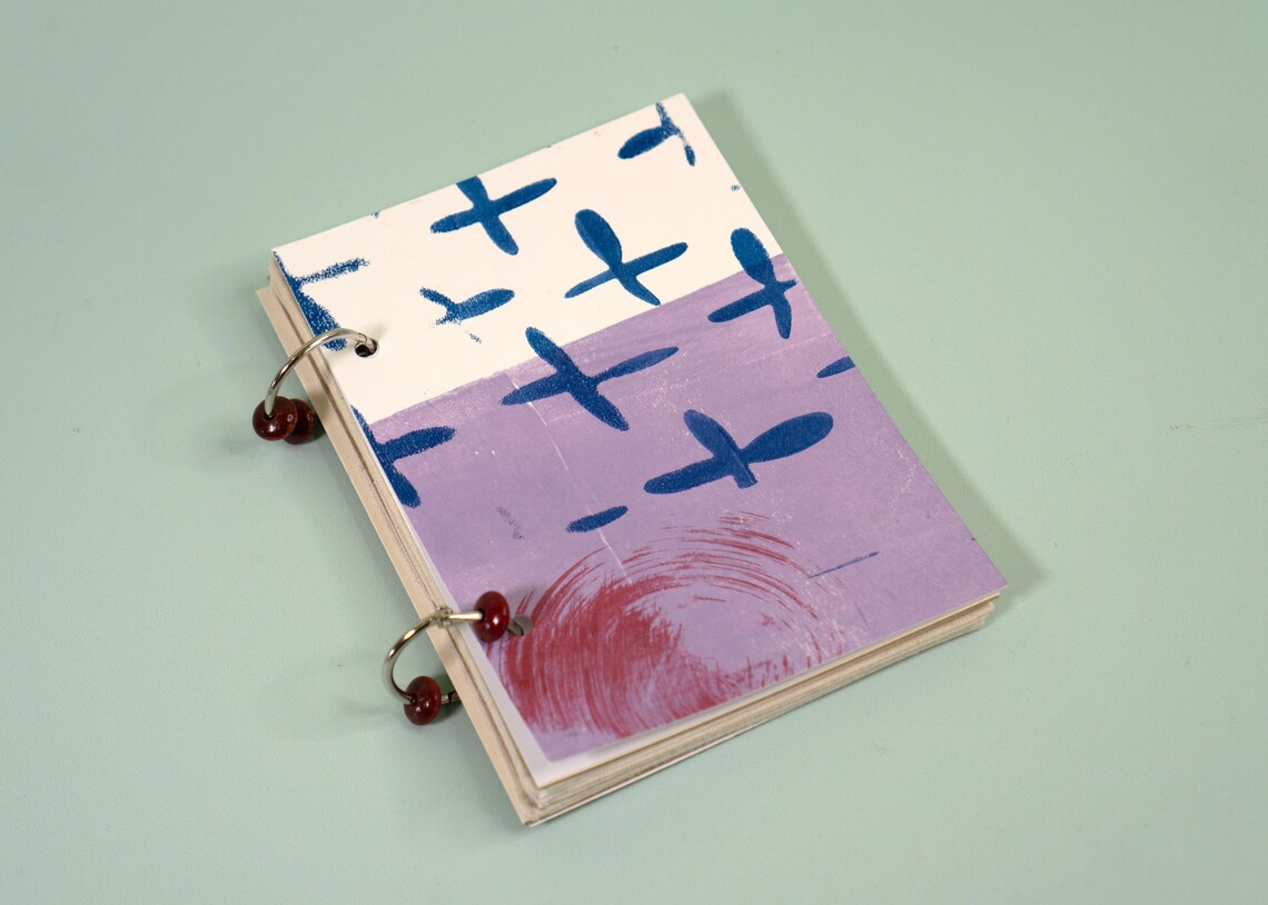 Paper + Fabric Notebook - Etsy