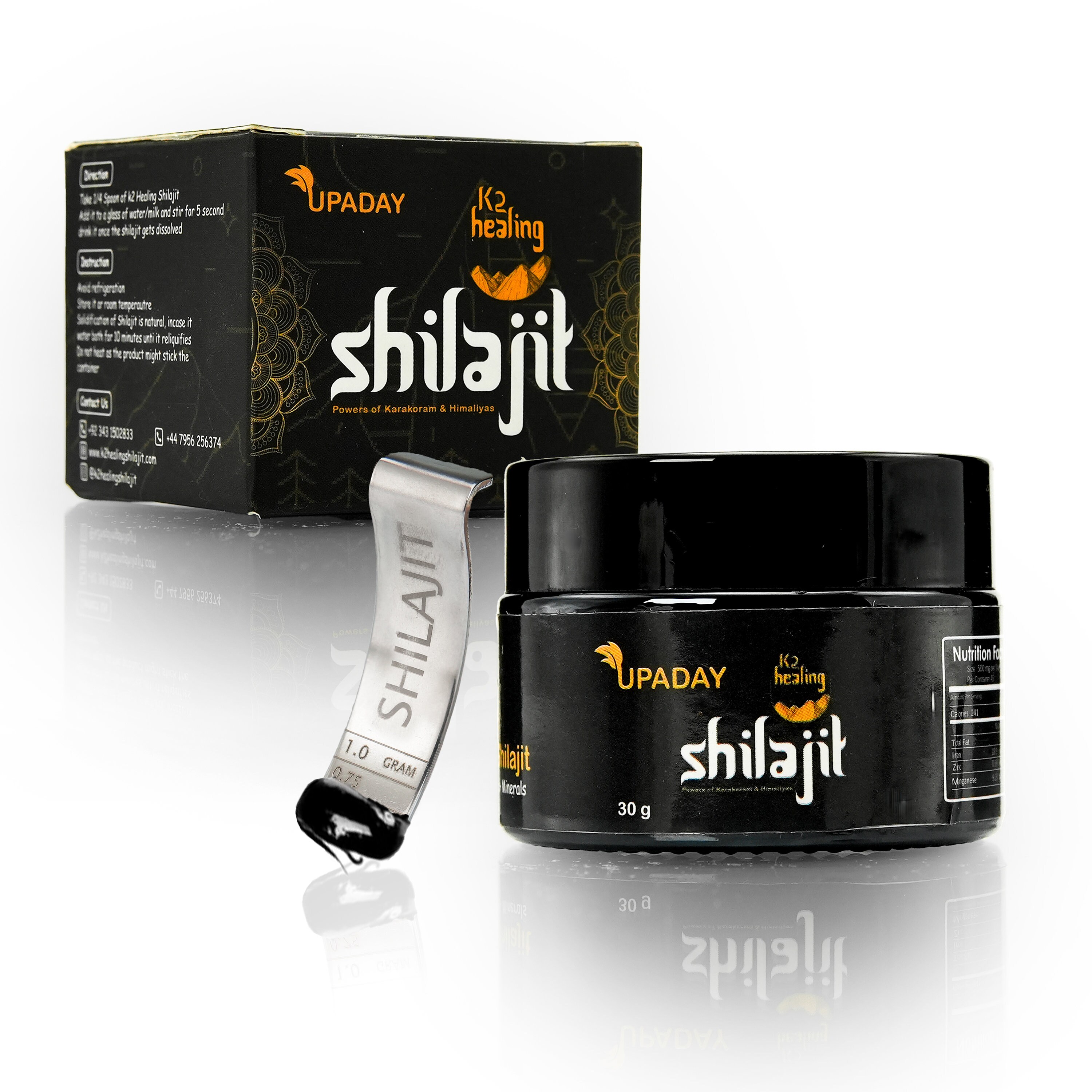 Himalayan Shilajit With Measuring Spoon-100% Pure Shilajit Resin With ...
