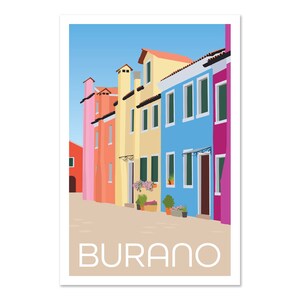Printable Burano Italy Poster - Etsy