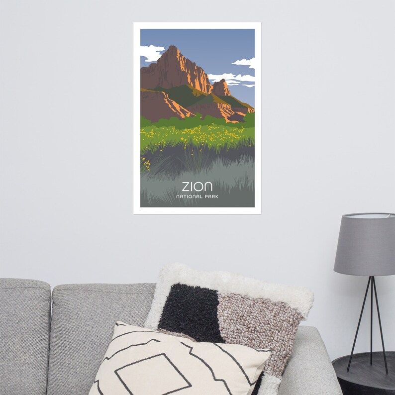 Zion National Park Poster - Etsy