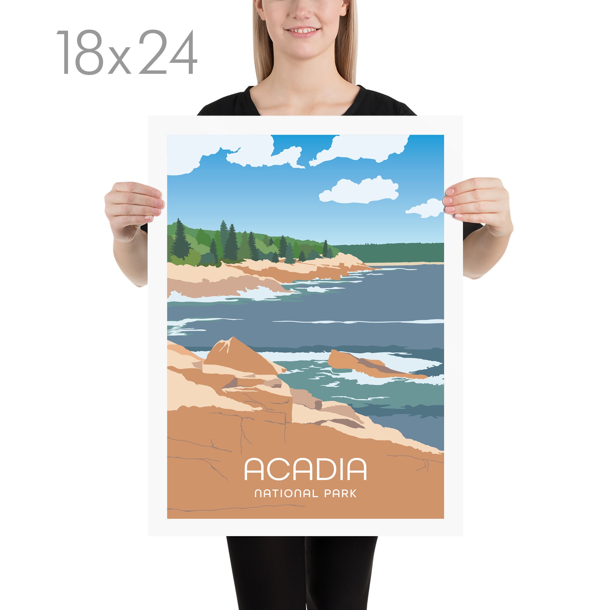 Acadia National Park Poster - Etsy