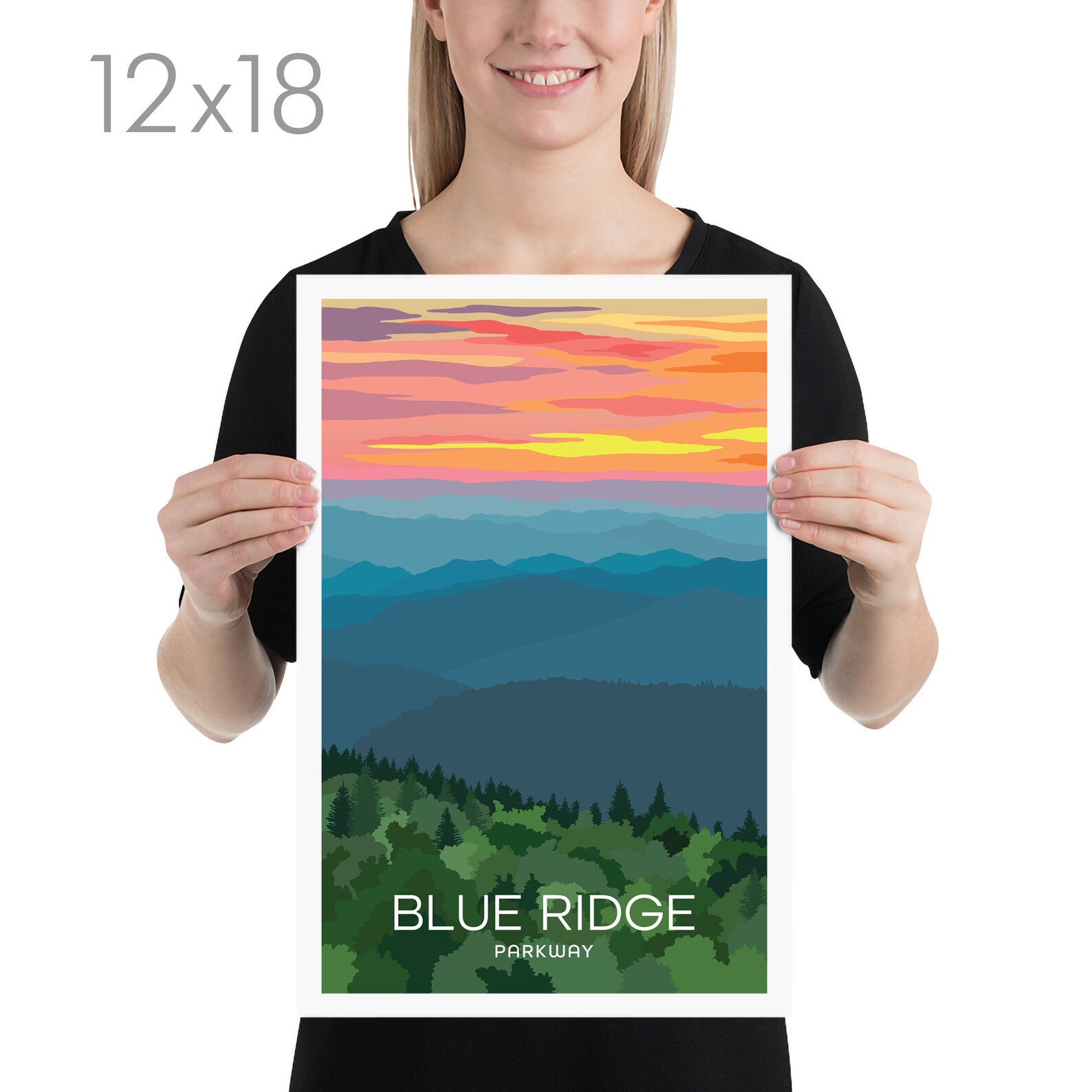 Blue Ridge Parkway Poster - Etsy