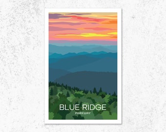 Blue Ridge Parkway Poster - Etsy