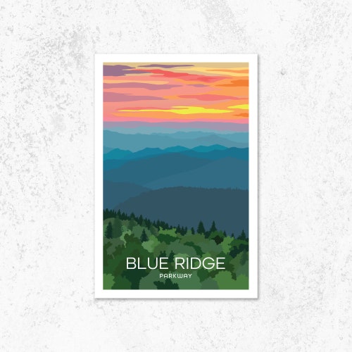 Blue Ridge Parkway Poster - Etsy