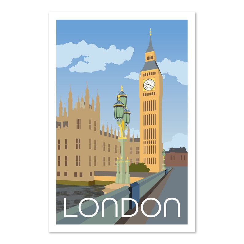 Printable London England Poster - Etsy