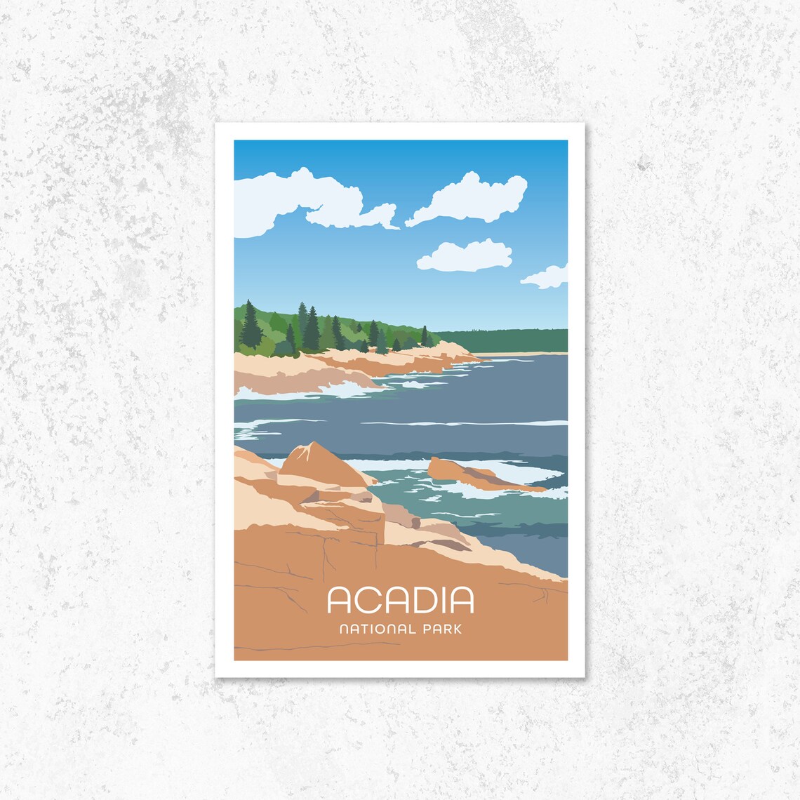Acadia National Park Poster - Etsy