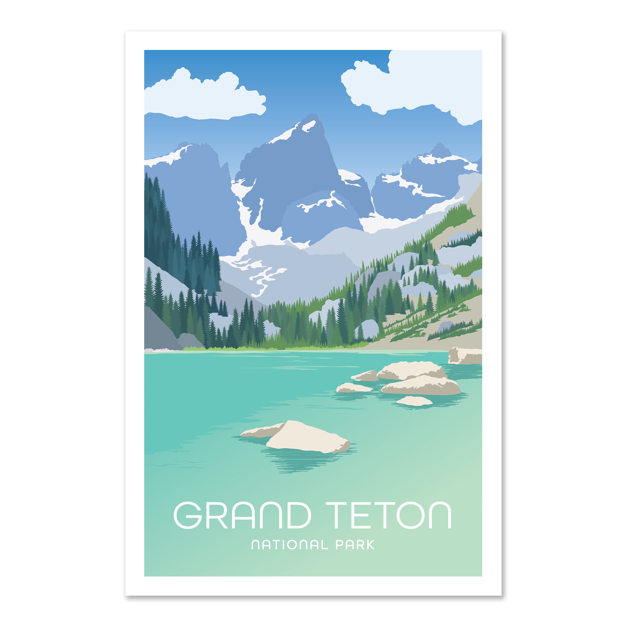 Printable Grand Teton National Park Poster - Etsy