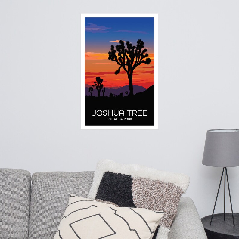 Joshua Tree National Park at Sunset Poster - Etsy