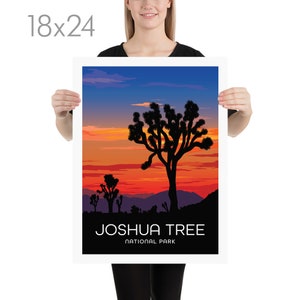 Joshua Tree National Park at Sunset Poster - Etsy