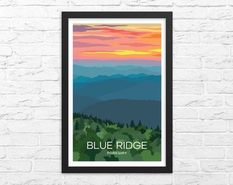 Blue Ridge Parkway Poster - Etsy
