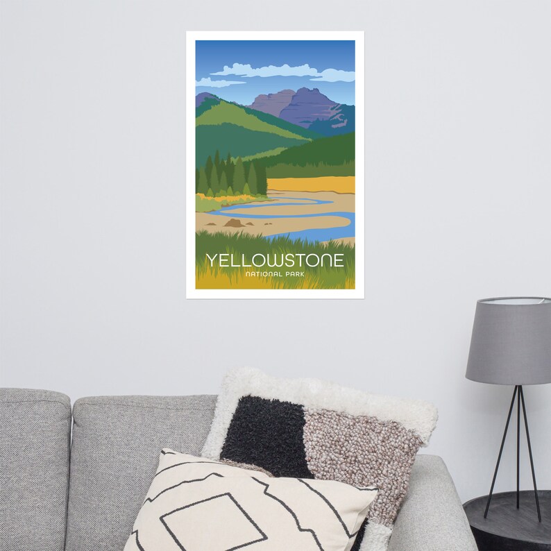Yellowstone National Park Poster - Etsy
