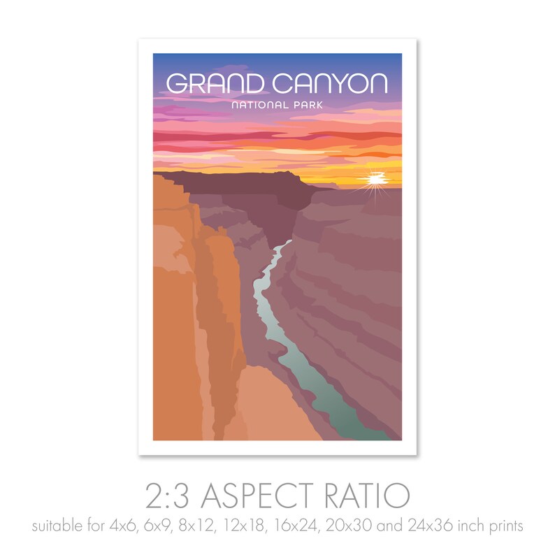 Printable Grand Canyon National Park Poster - Etsy