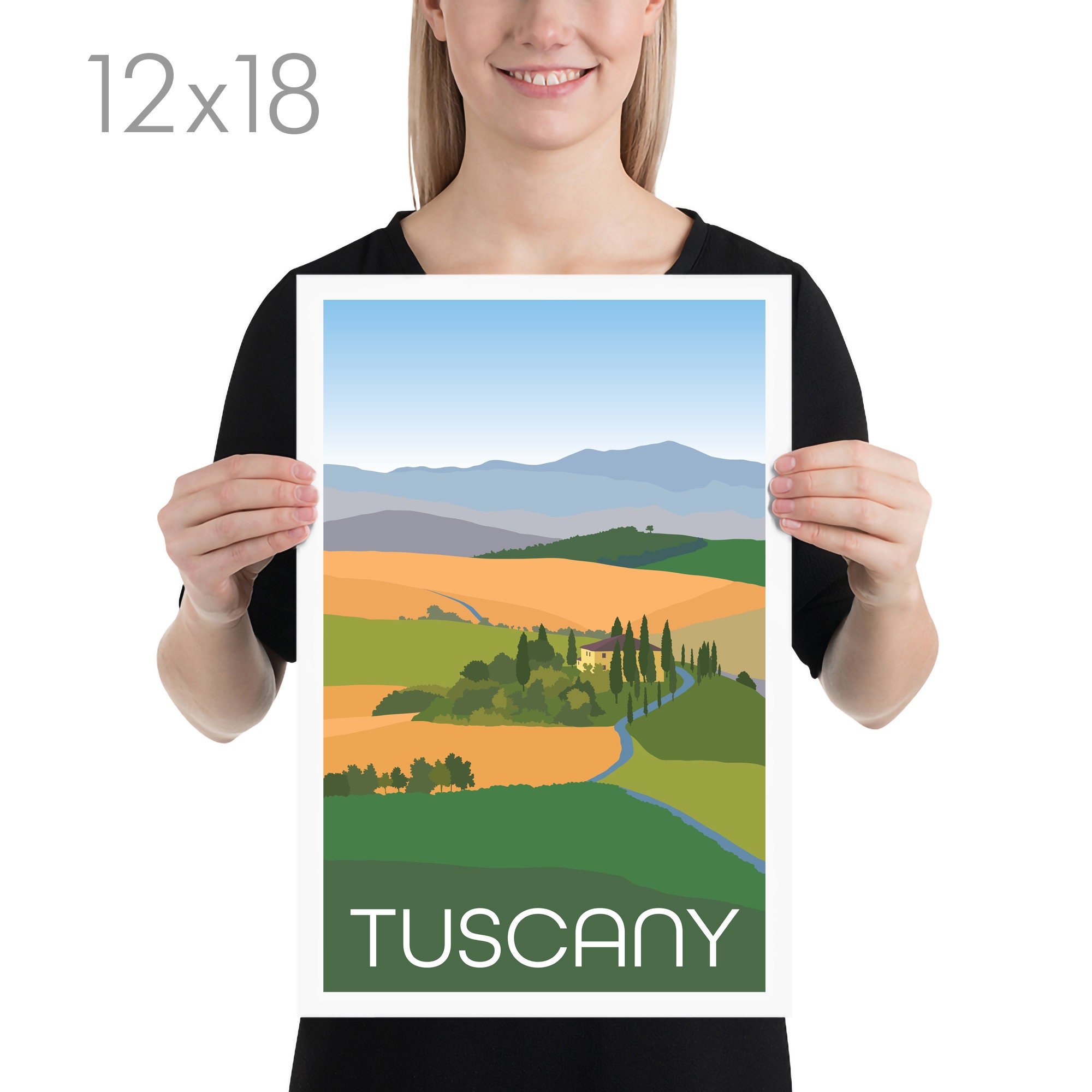 Tuscany Italy Poster - Etsy