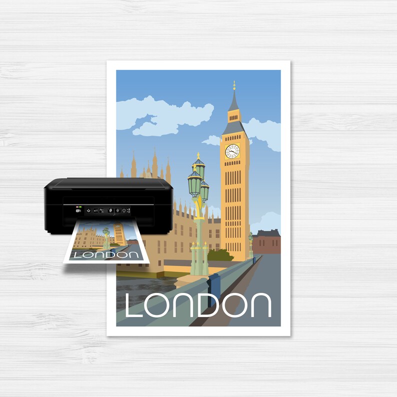 Printable London England Poster - Etsy
