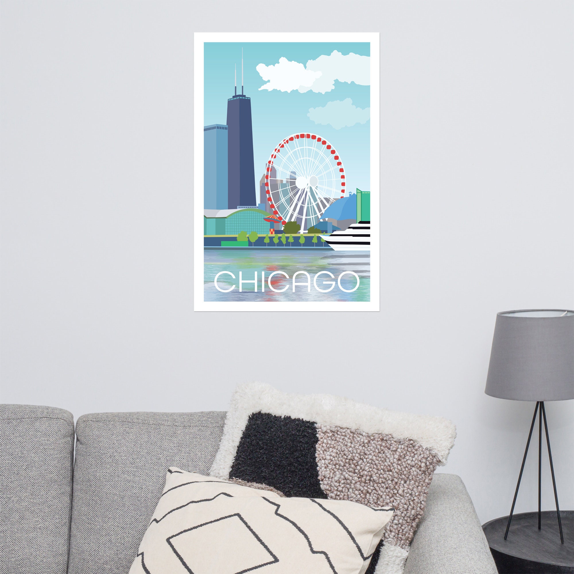 Chicago Illinois Poster - Etsy