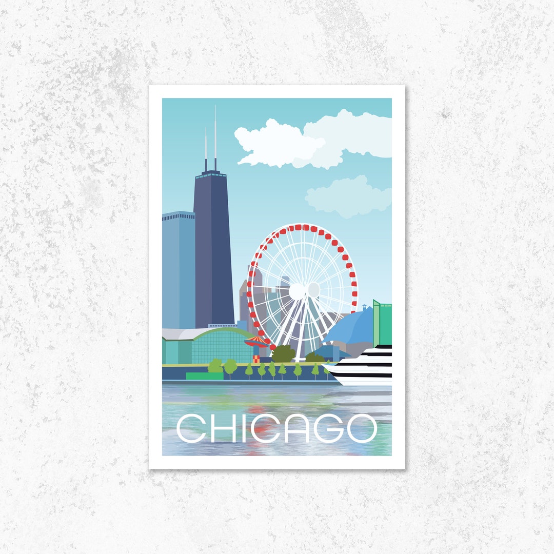 Chicago Illinois Poster - Etsy
