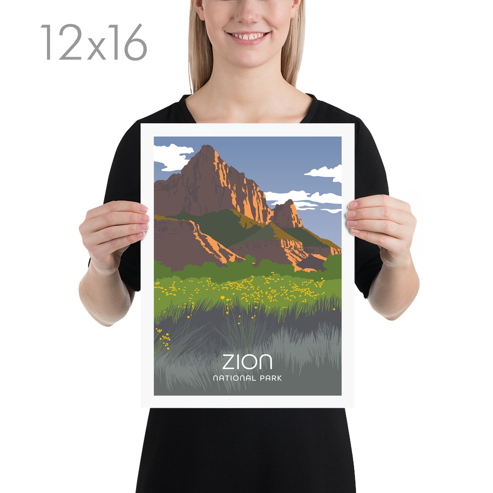 Zion National Park Poster - Etsy