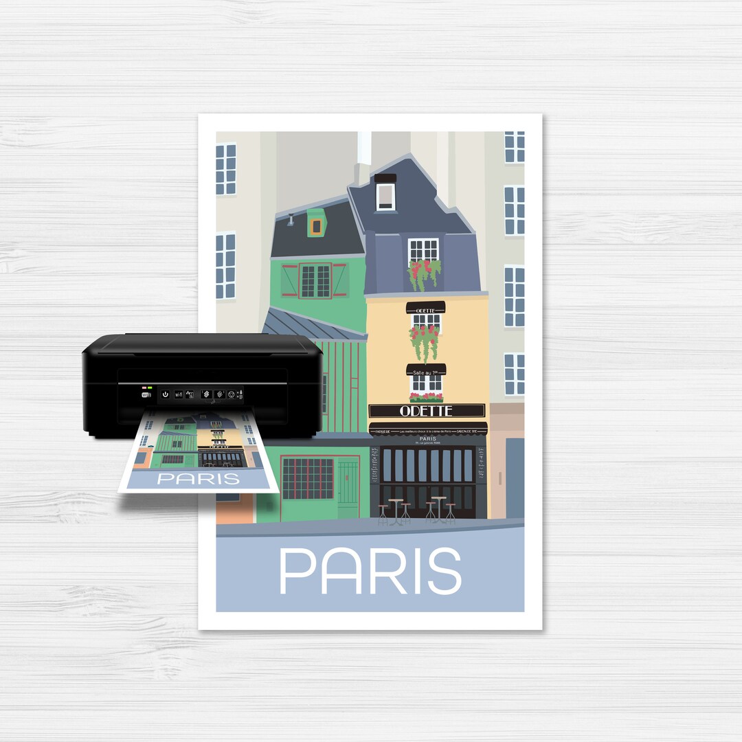 Printable Paris France Poster - Etsy