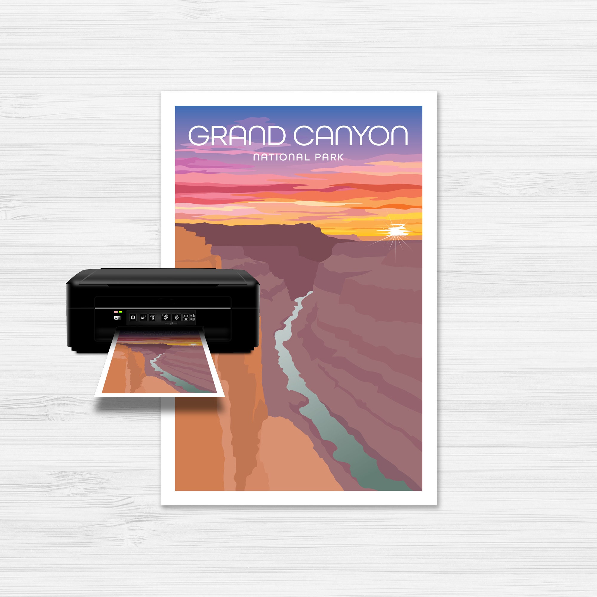 Printable Grand Canyon National Park Poster - Etsy