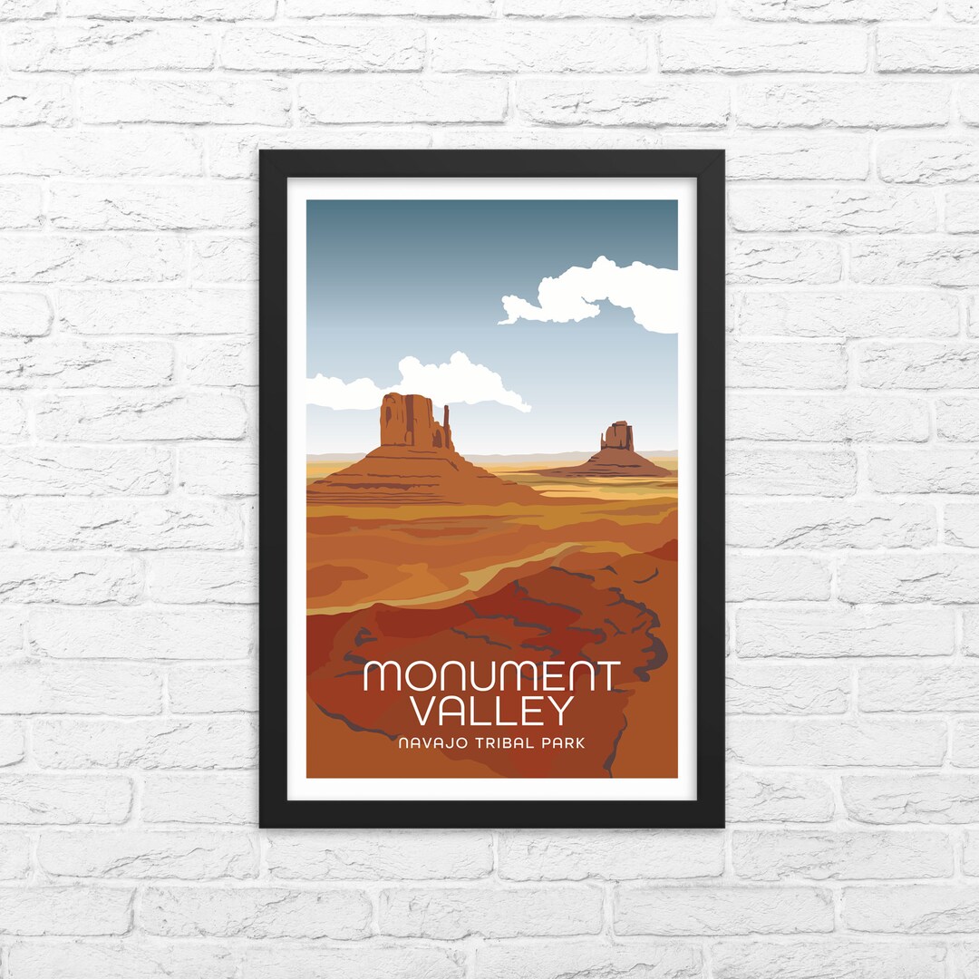 Framed Monument Valley Poster - Etsy